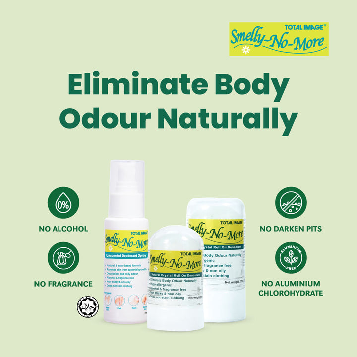 Roll On Deodorant with Mineral Salt for Body Odour | Smelly No More